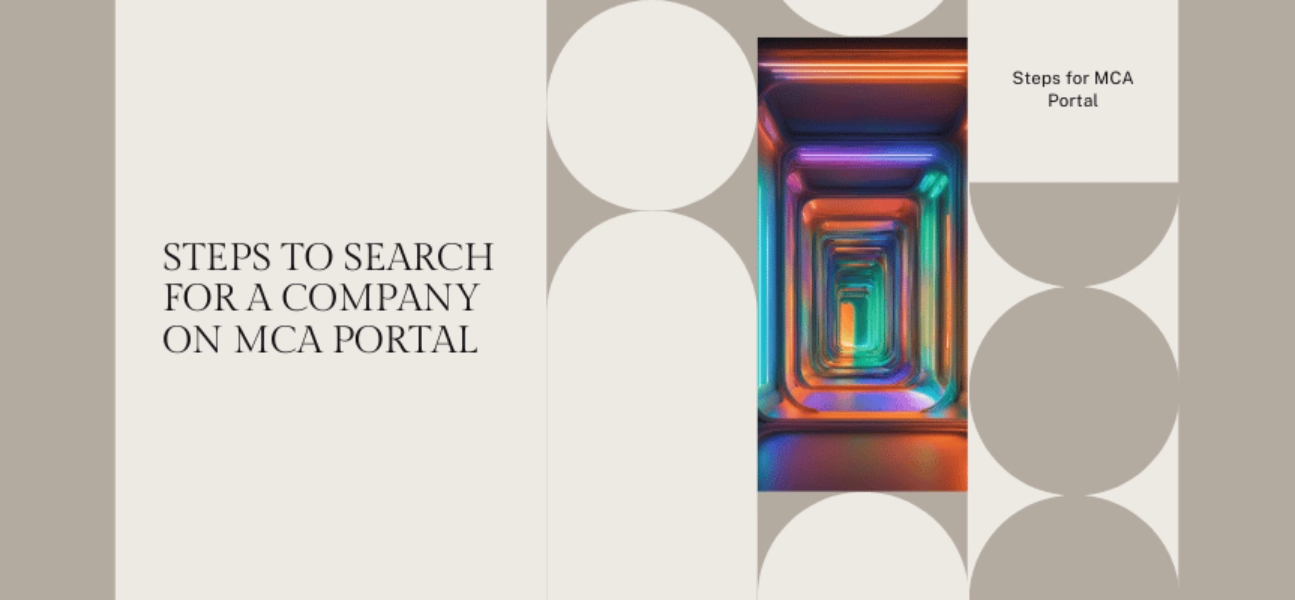 Steps to Search for a Company on MCA Portal